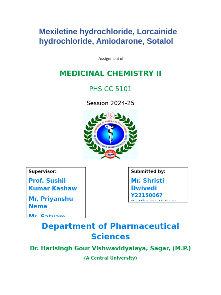 Mexiletine Hydrochloride | PDF
