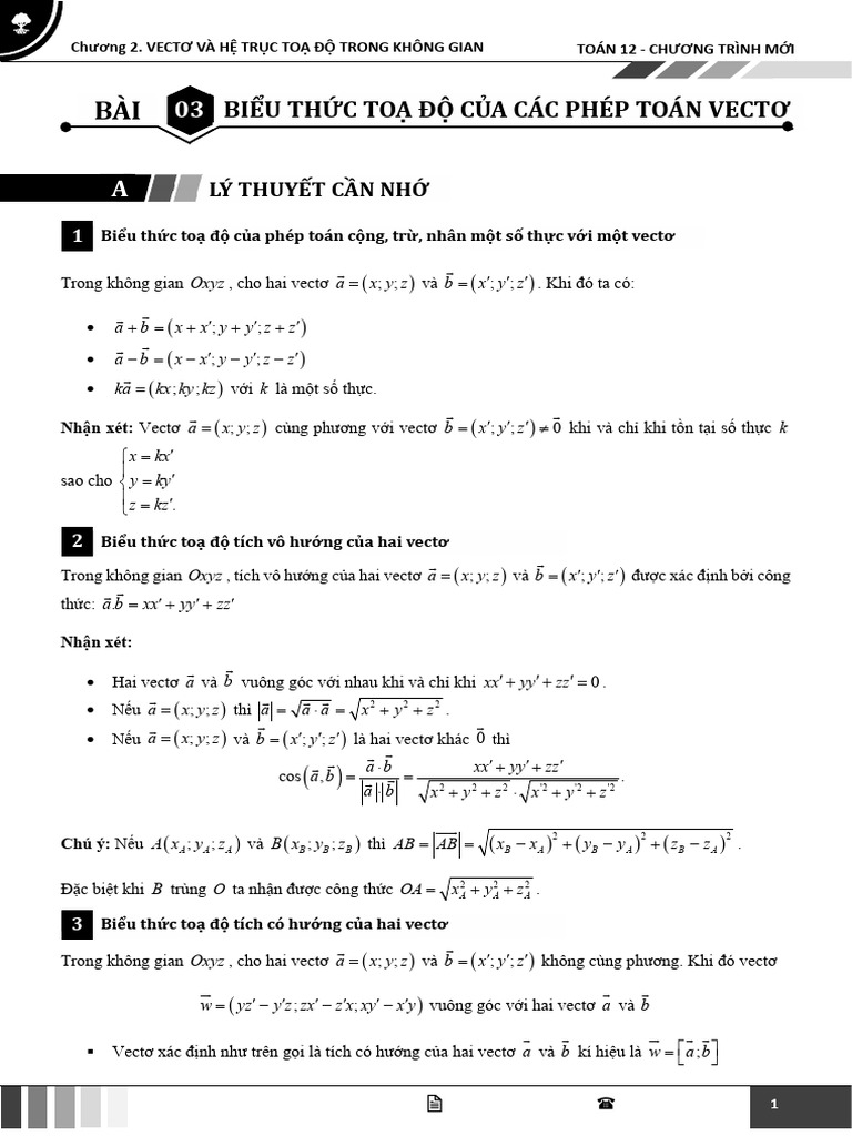 He Toa Do Ly Thuyet Pdf