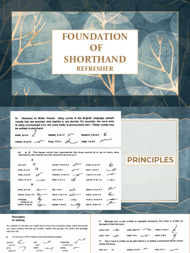 Foundation of Shorthand Refresher | PDF