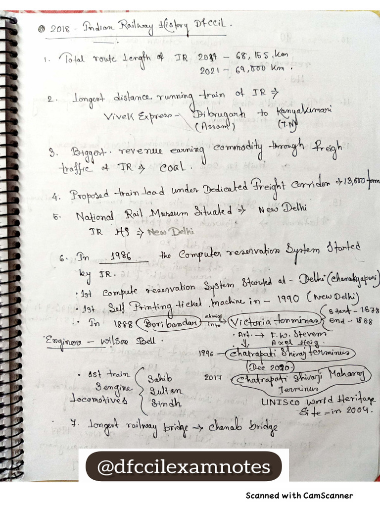 Complete Railway Handwritten Notes English | PDF
