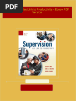 Supervisory Skills Training Module | PDF | Leadership | Performance ...