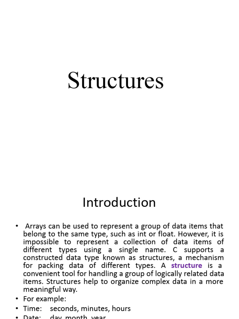 8 Structures.pptx | PDF | Data Type | Variable (Computer Science)