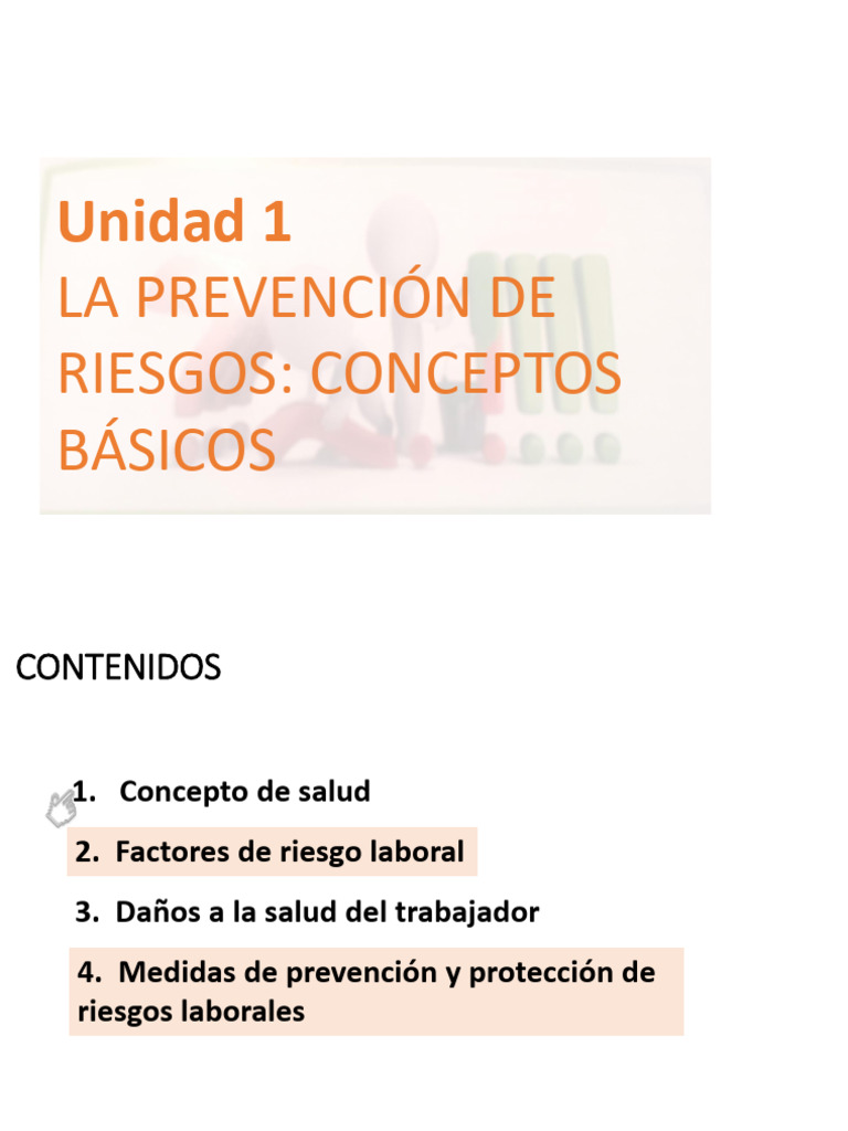 p01 - La Prevencion de Riesgos Conceptos Basicos | PDF | Seguridad y salud ocupacional