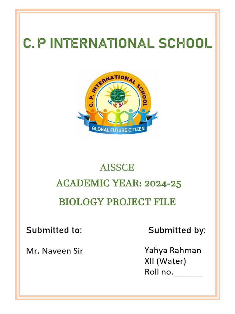 Front page Bio project | PDF