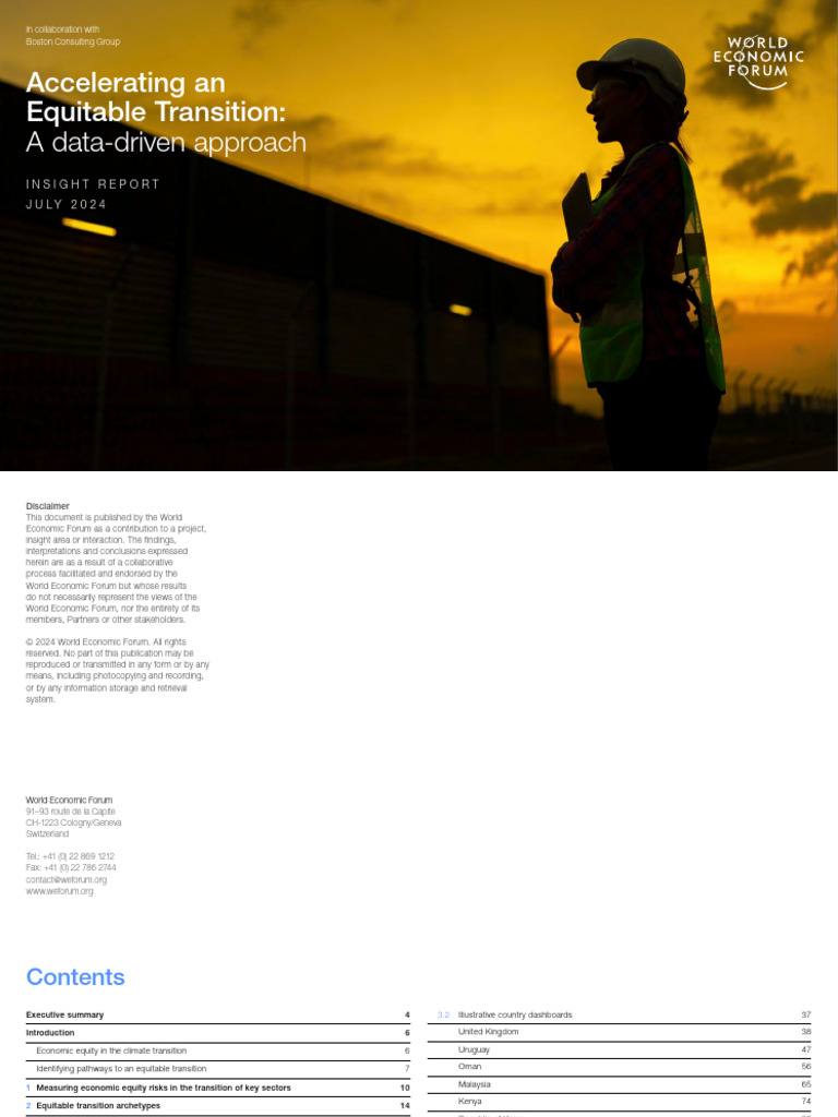 Accelerating An Equitable Transition:: A Data-Driven Approach | PDF | Cost Of Living | Climate ...