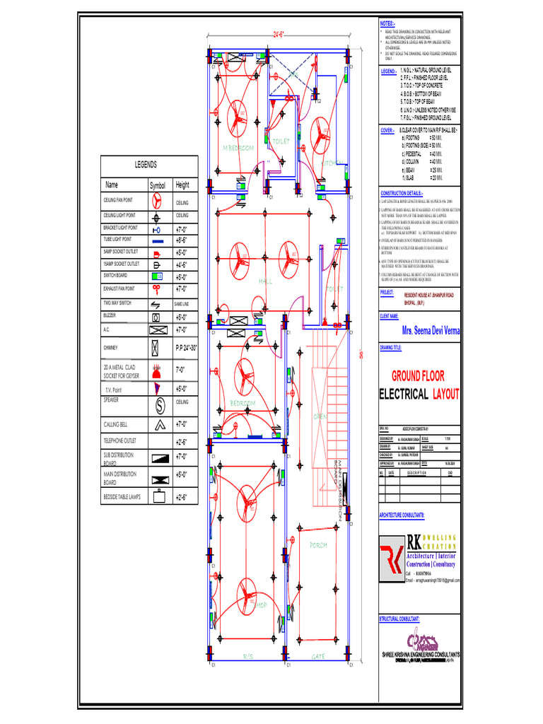 Electrical Layout Plan | PDF | Civil Engineering | Building Engineering