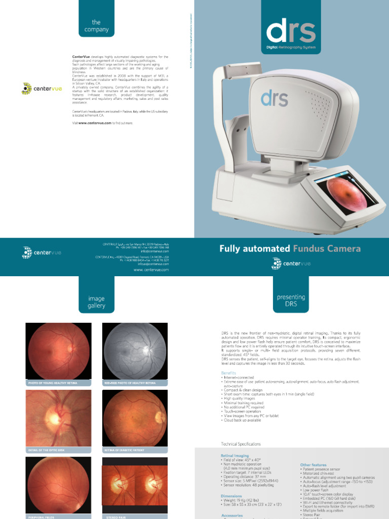 DRS Fundus Camera | PDF