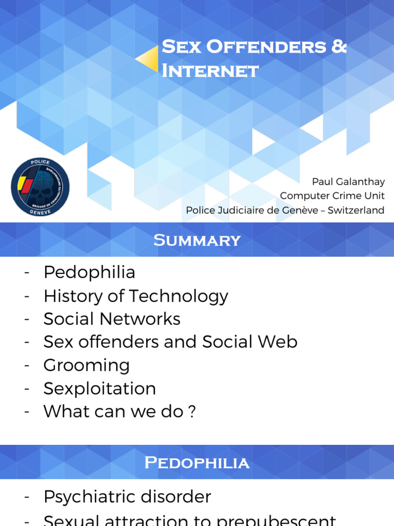 Sex Offenders and The Internet | PDF | Child Pornography | Pedophilia