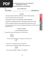 Basic Mathematics f4 Mock, 2025 | PDF