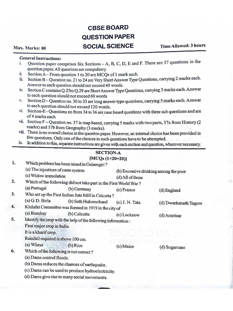 question paper science | PDF