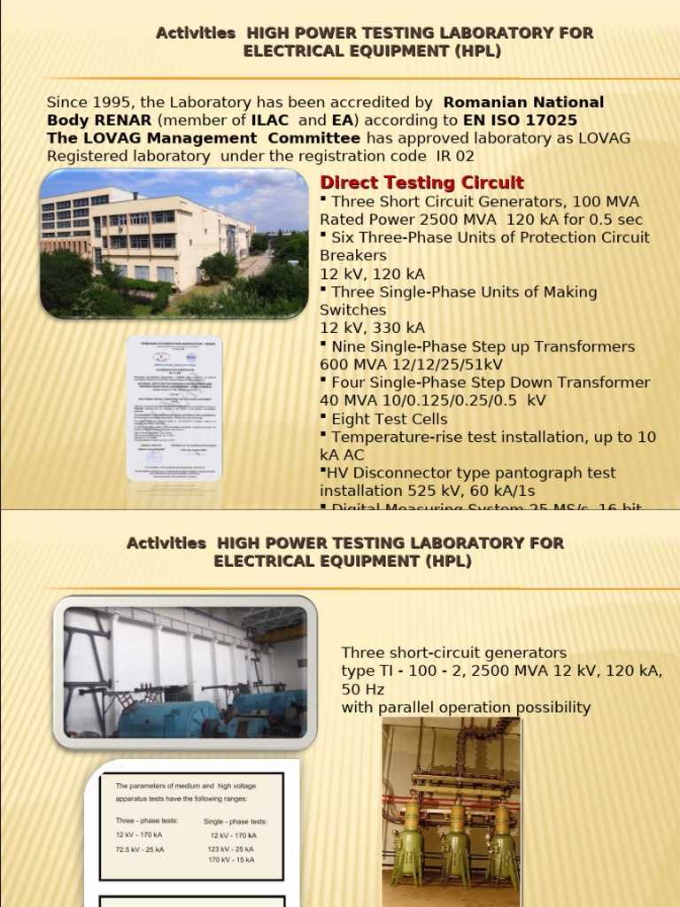 Presentation ICMET DMP | PDF | Transformer | Equipment