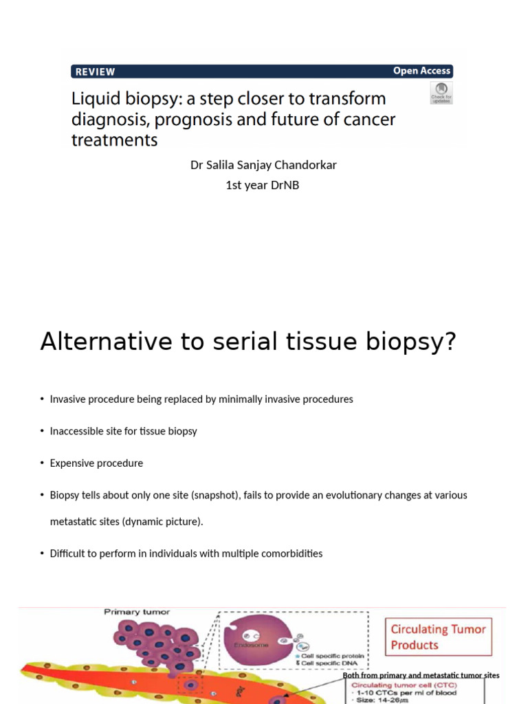 Liquid Biopsy JC | PDF | Biopsy | Biomarker