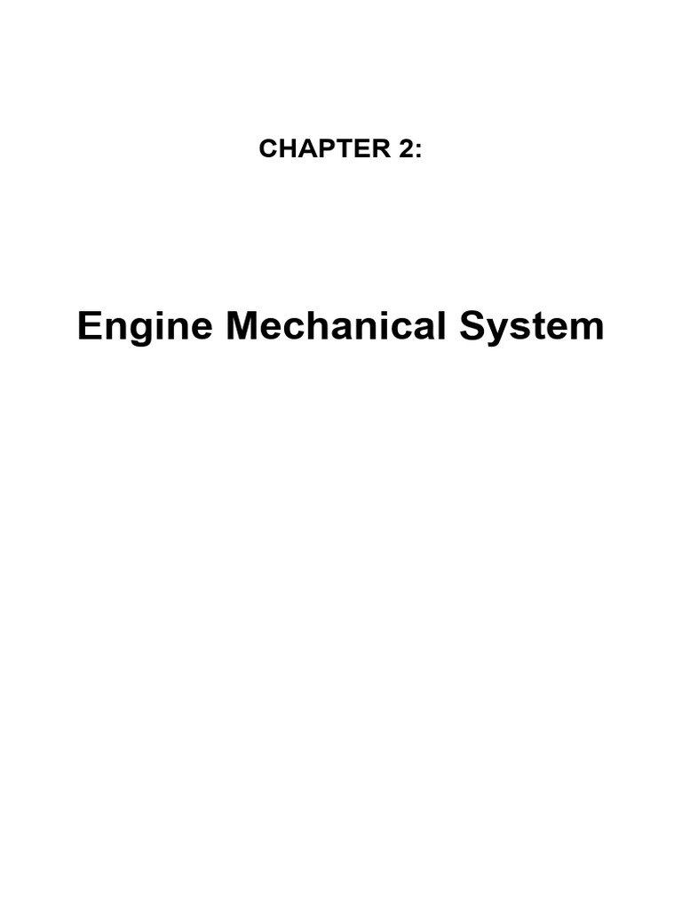 02 Engine Mechanical System | PDF | Piston | Diesel Engine