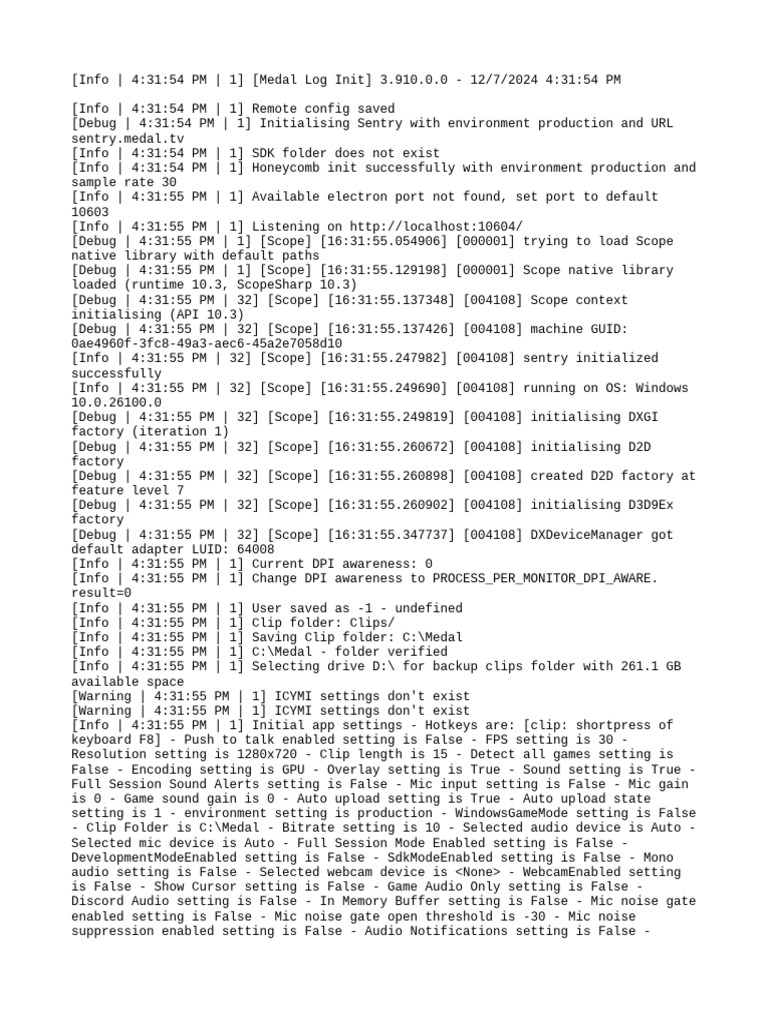 Medal Log 20241207 | PDF | Keyboard Shortcut | Central Processing Unit