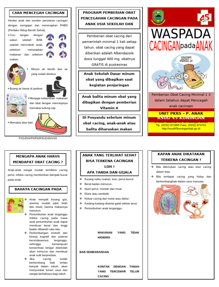 Cegah Cacingan pada Anak dengan PHBS | PDF
