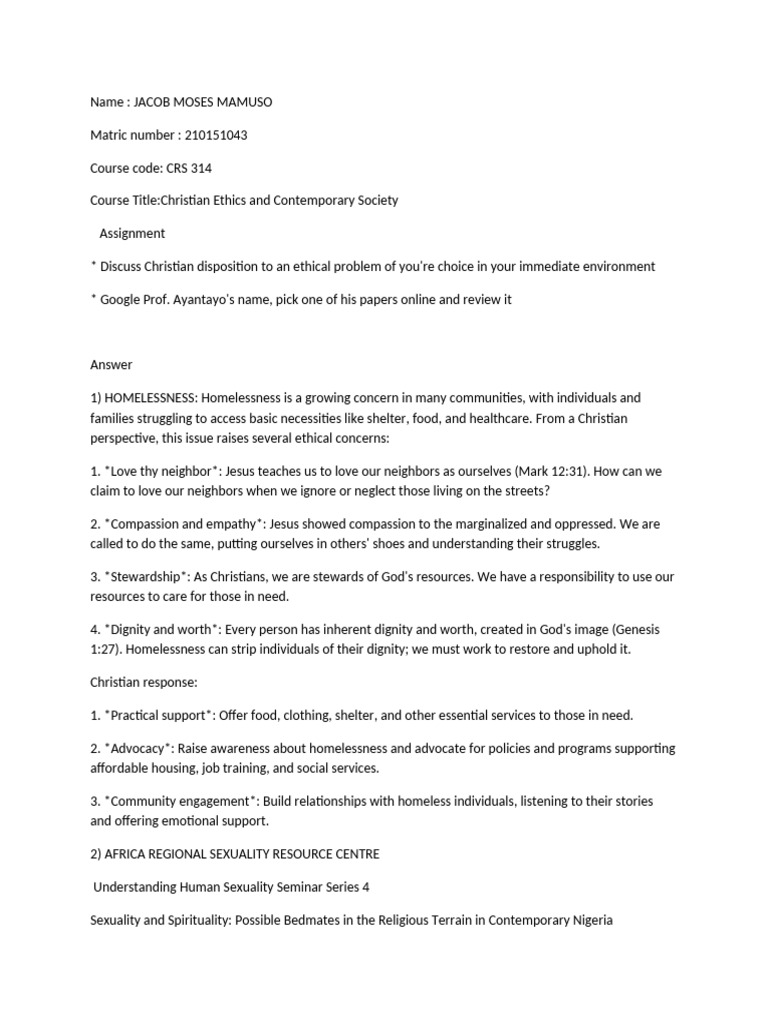 Name - JACOB MO-WPS Office Crssssssss | PDF | Homelessness | Dignity