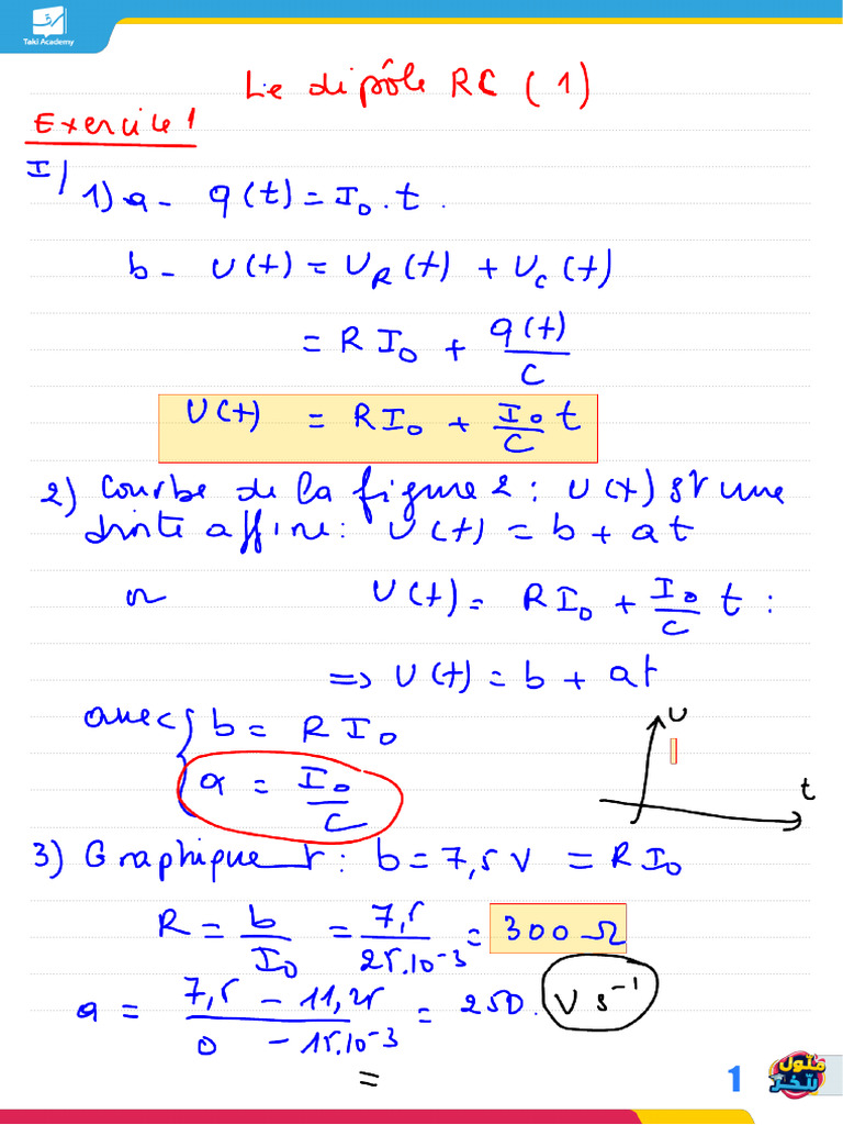 66eb0c432a4a4_Corrigé série 1_ Le dipole RC | PDF