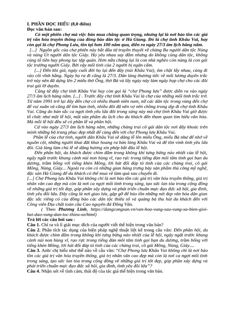 HSG10. Bức Tranh của Nguyễn Minh Châu | PDF