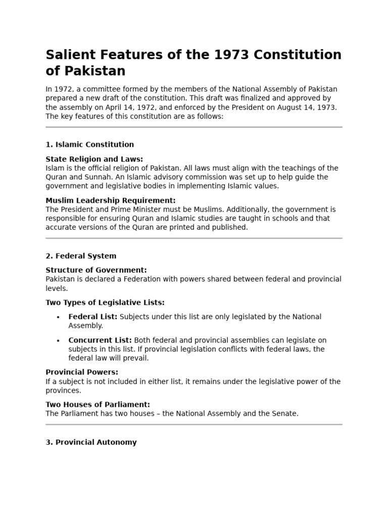 1973 constitution | PDF | Parliament Of Pakistan | Constitution