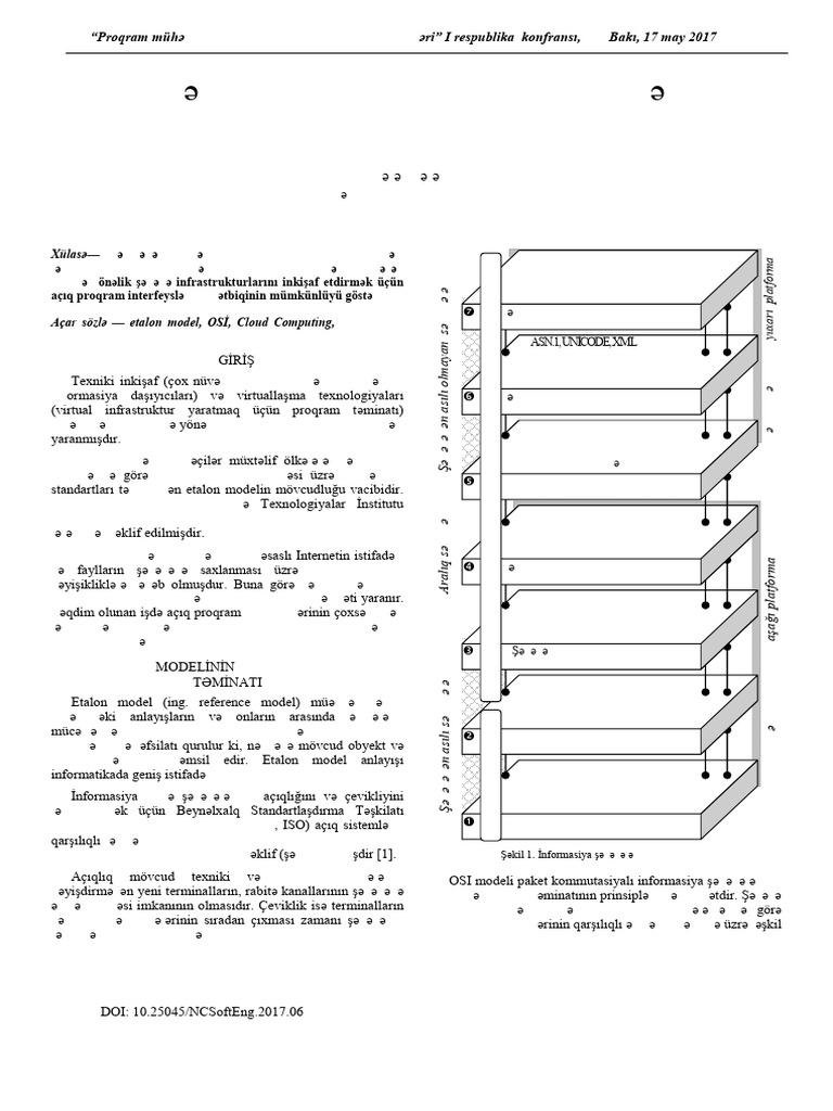 OSI və Cloud Computing Etalon Modelləri | PDF