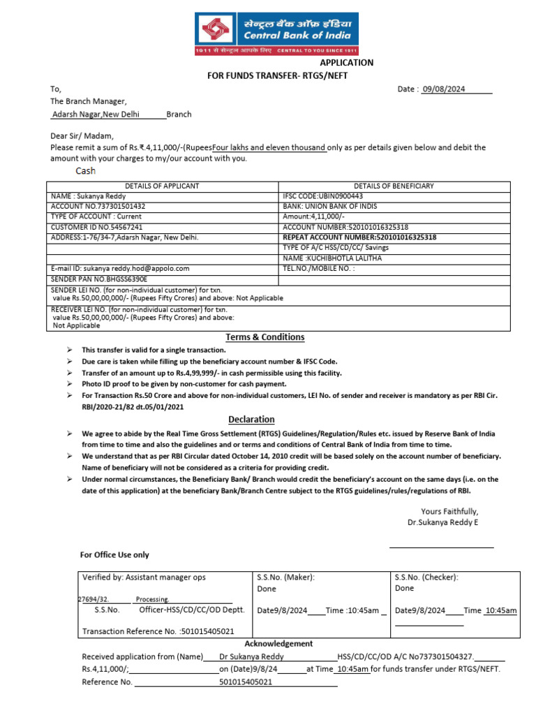 RTGS_NEFT_Ap | PDF | Banking Technology | Personal Finance