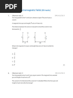 Physics Homework: Magnetic Fields | PDF | Magnetic Field | Electromagnetism