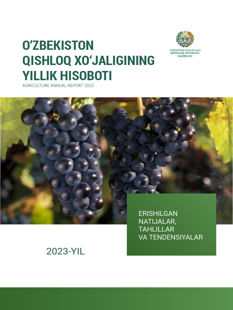 Agriculture Annual Report 2023 | PDF