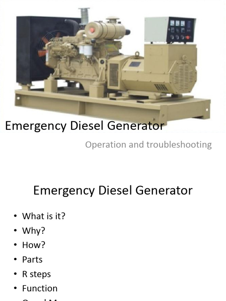 EDG | PDF | Internal Combustion Engine | Diesel Engine