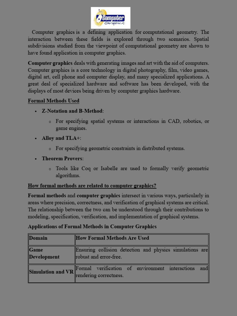 Puter Graphics and Computational Geometry | PDF | Line (Geometry) | 3 D ...