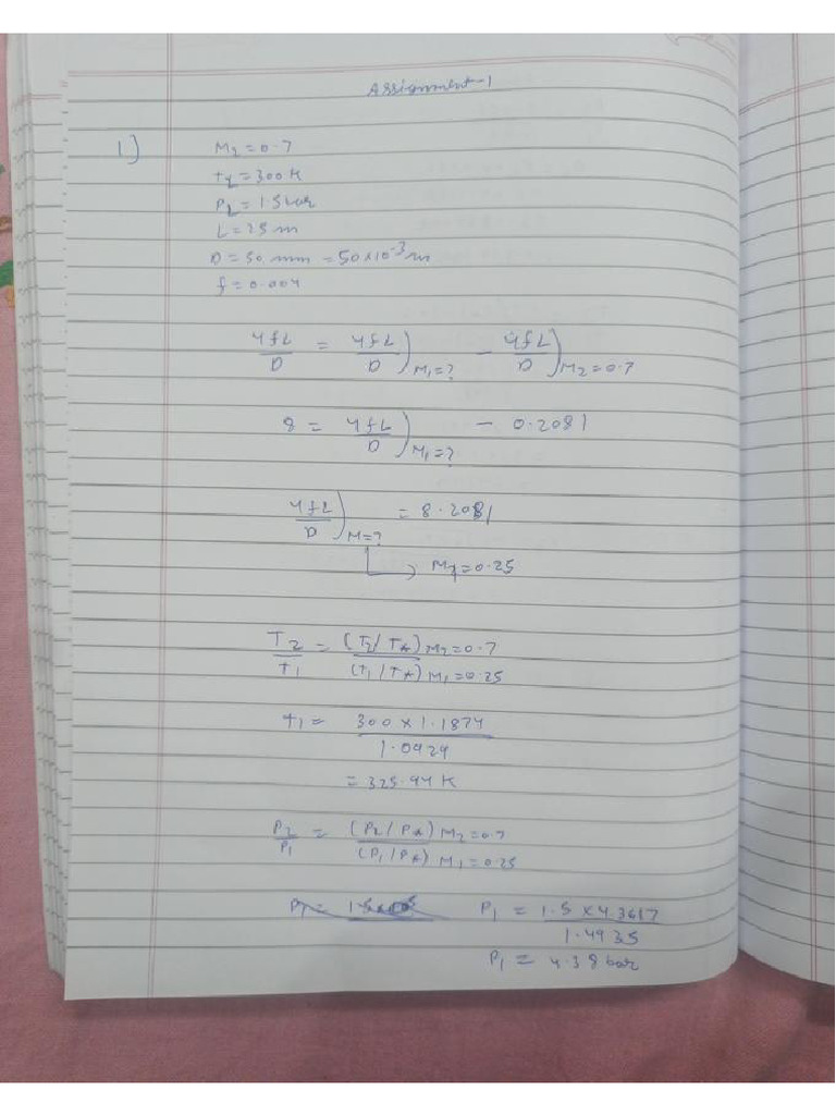 Gas Dynamics & Jet Propulsion Assignment-1 ASE - B1 | PDF