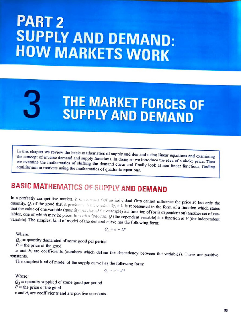 Demand and Supply (Mathematical) | PDF | Demand | Supply (Economics)