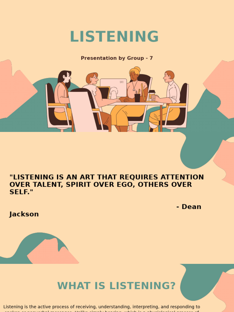 Bussiness Comm PPT - Group 07 - AB | PDF | Sound | Hearing