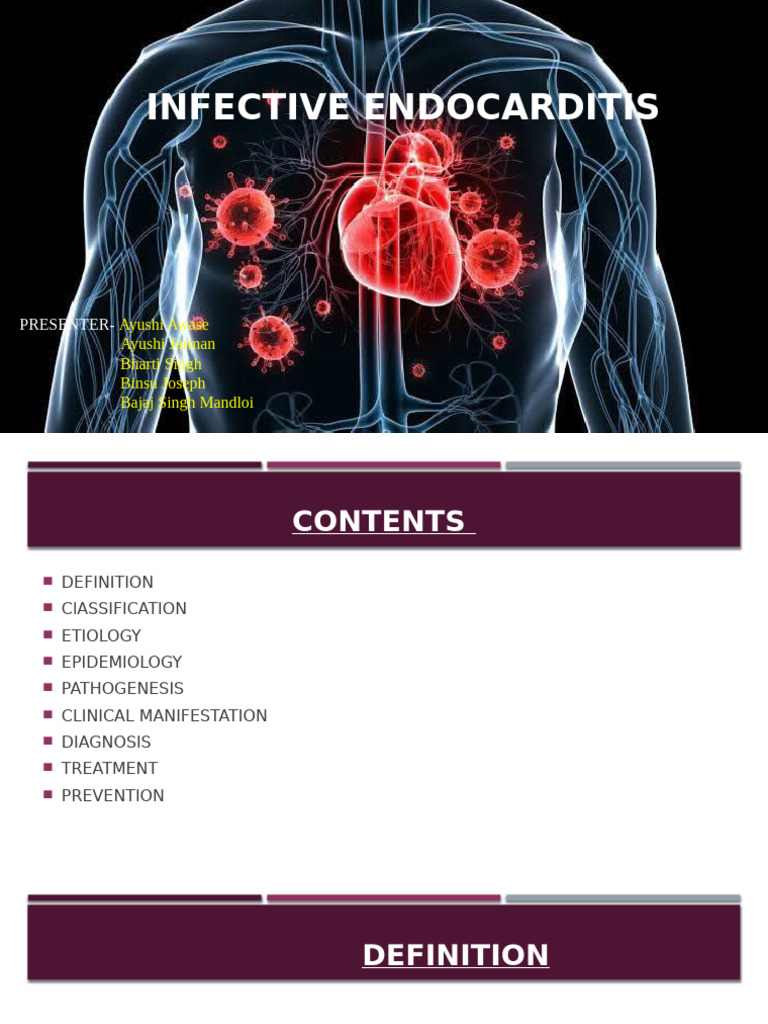 Infective Endocarditis 1 | PDF | Diseases And Disorders | Clinical Medicine