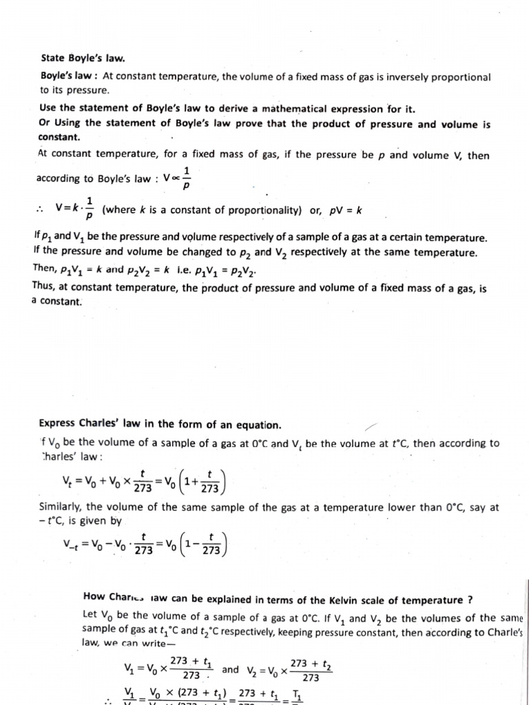 Derivation of Chapter 2 Physical Science | PDF | Gases | Physical Quantities