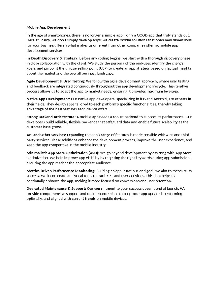 Mobile App Development Strategies Pdf