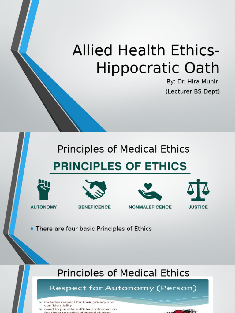 Principle of Ethics | PDF | Medical Ethics | Informed Consent