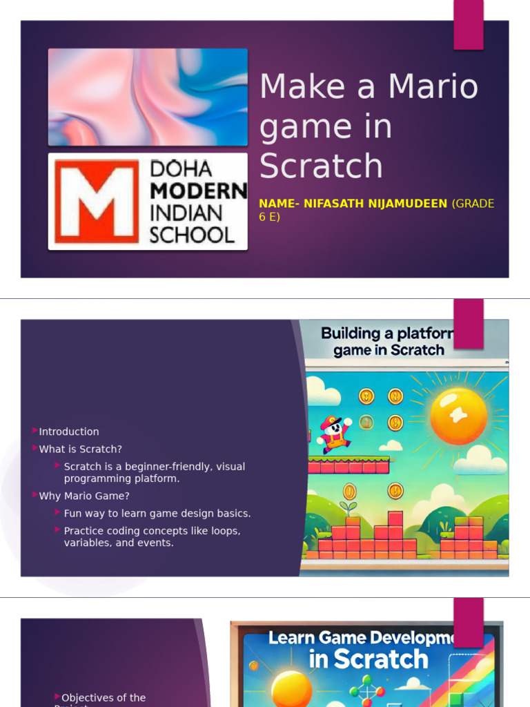 Mario Game - Nifastah 76799 | PDF | Scratch (Programming Language ...