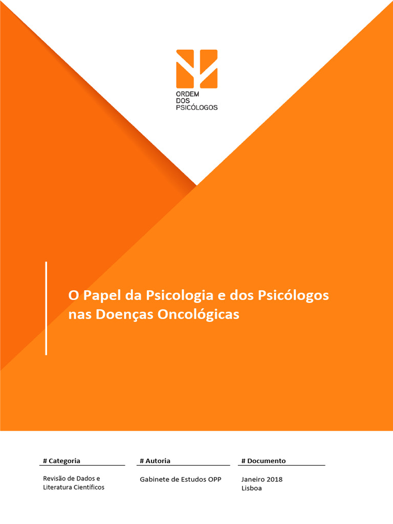 O Papel Da Psicologia e Dos Psic Logos Nas Doen As Oncol Gicas | PDF | Câncer | Psicologia