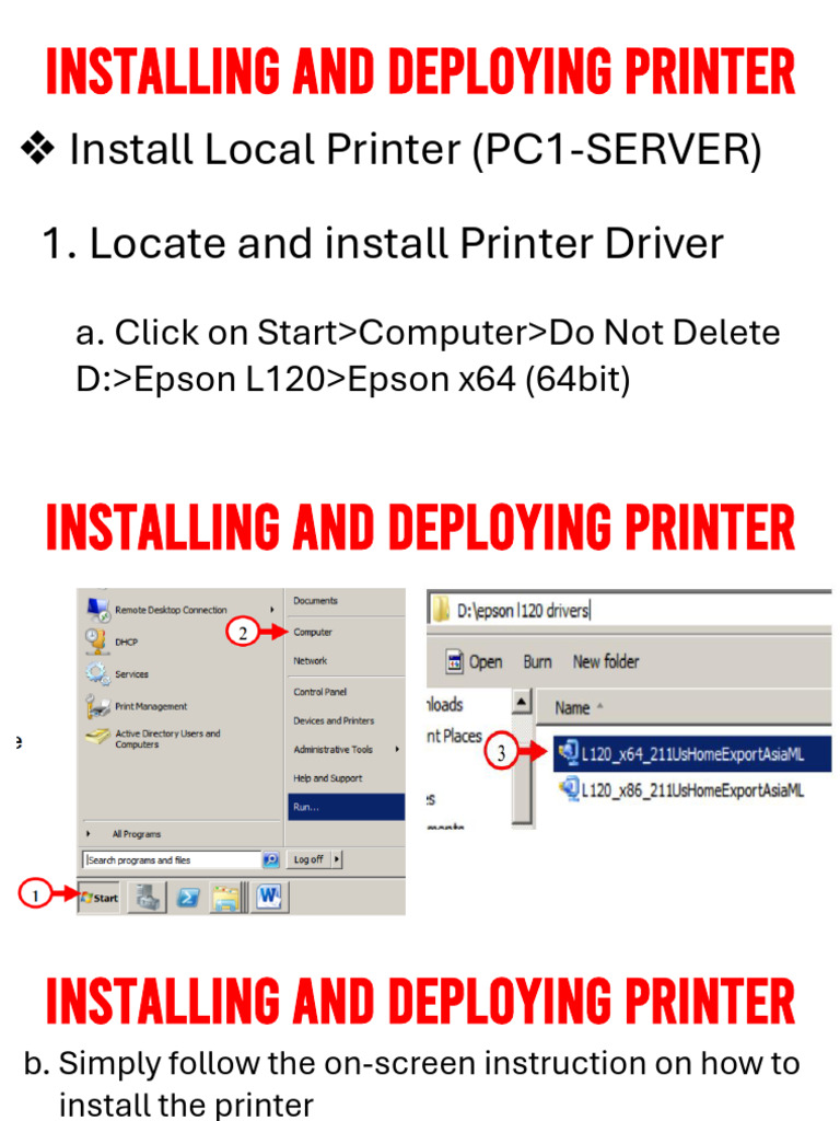 Installing and Deploying Printer | PDF