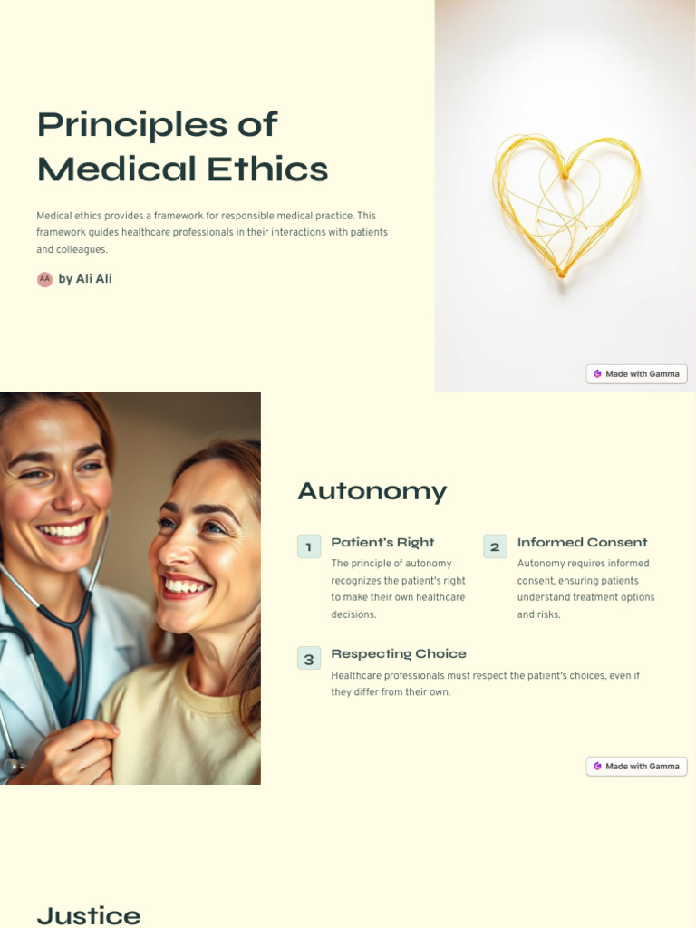 Principles of Medical Ethics | PDF | Medical Ethics | Medicine