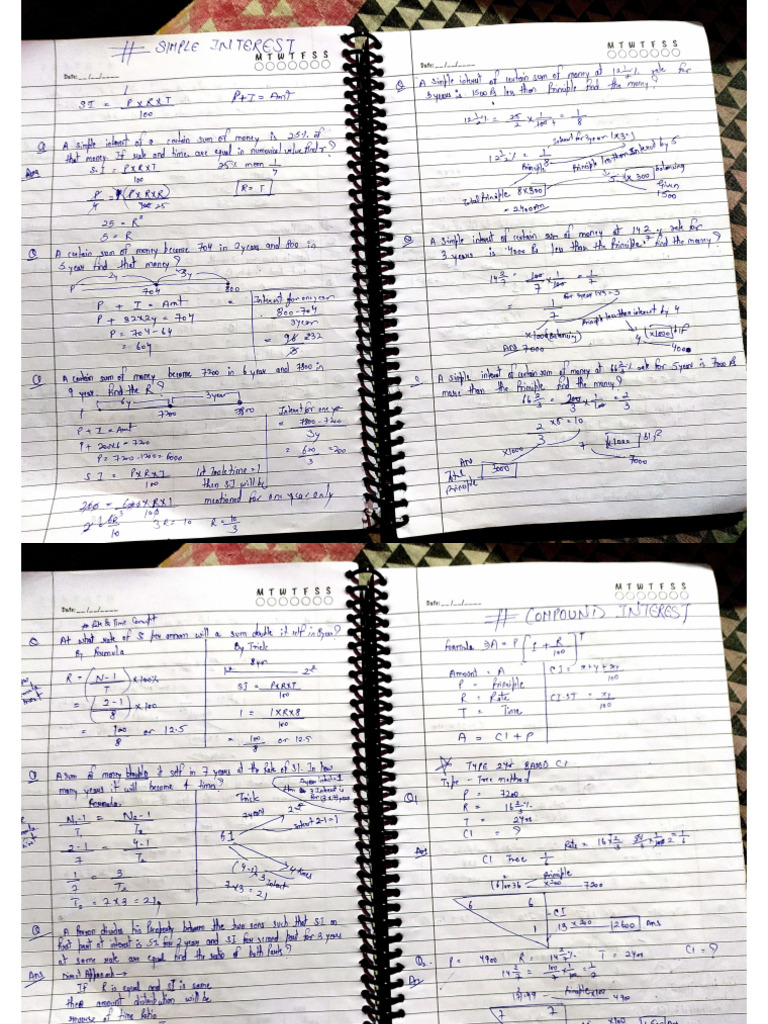 Simple and Compound Interest | PDF
