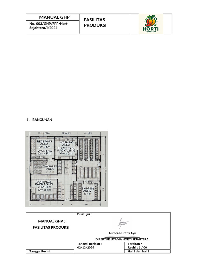 03 Fasilitas Produksi GHP (REVISI) | PDF
