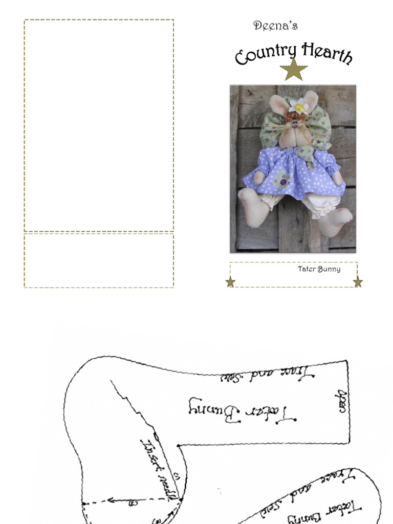 B174 Spring Tater Bunny PM | PDF | Seam (Sewing) | Sewing
