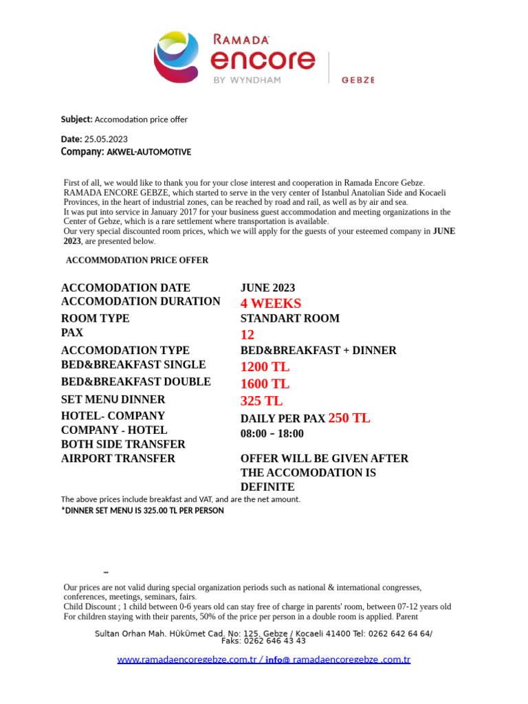 SİLMEYİN !!!!!!!!Ramada Kurumsal İngilize | PDF