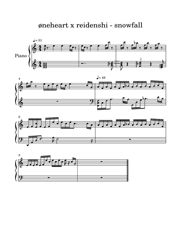 Øneheart X Reidenshi Snowfall | PDF