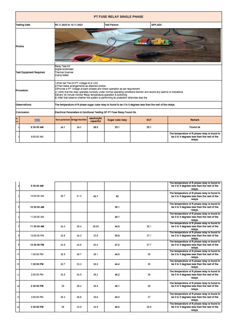 Single Phase PT Fuse Relay | PDF | Relay | Fuse (Electrical)