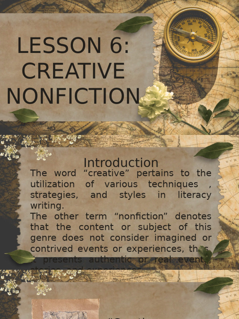 Lesson 6 Creative Nonfiction | PDF