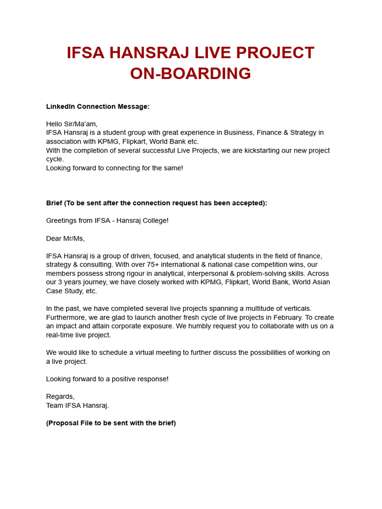 LP Reachout Details | PDF