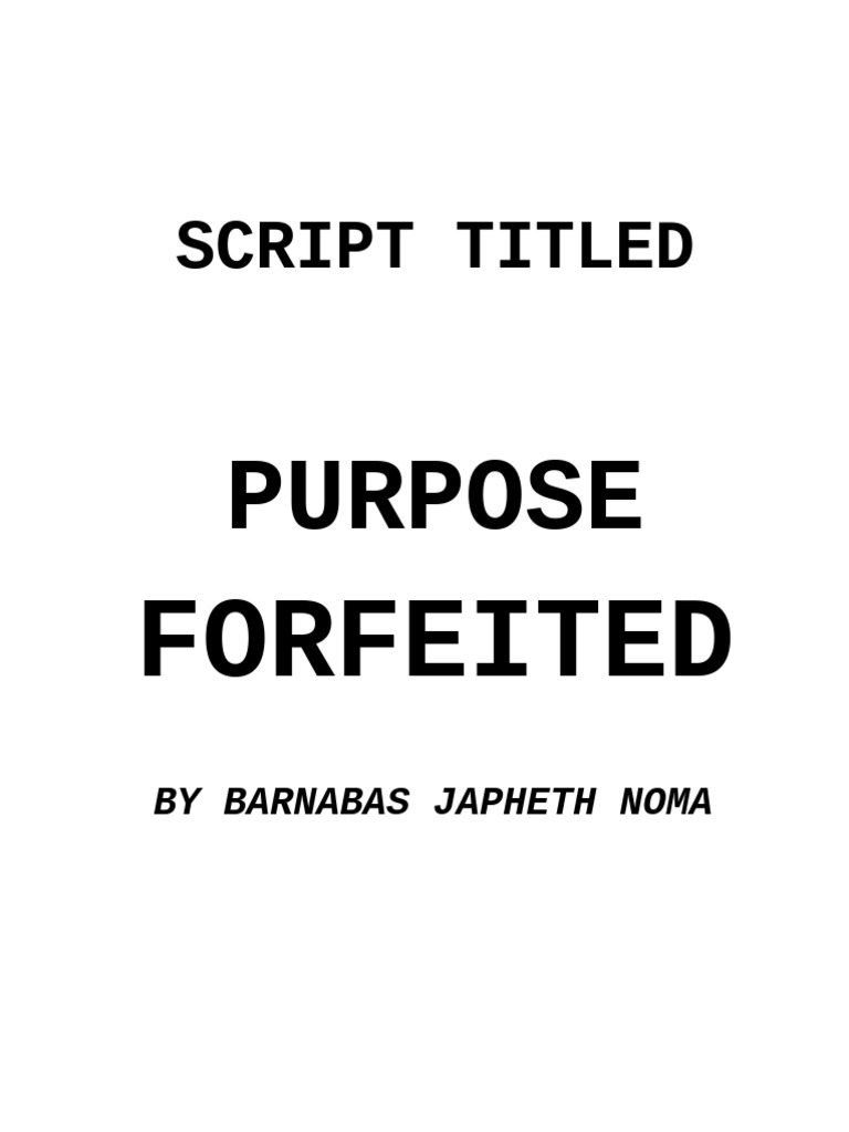 Purpose Forfeited 2 - 083327 | PDF | Jesus | God