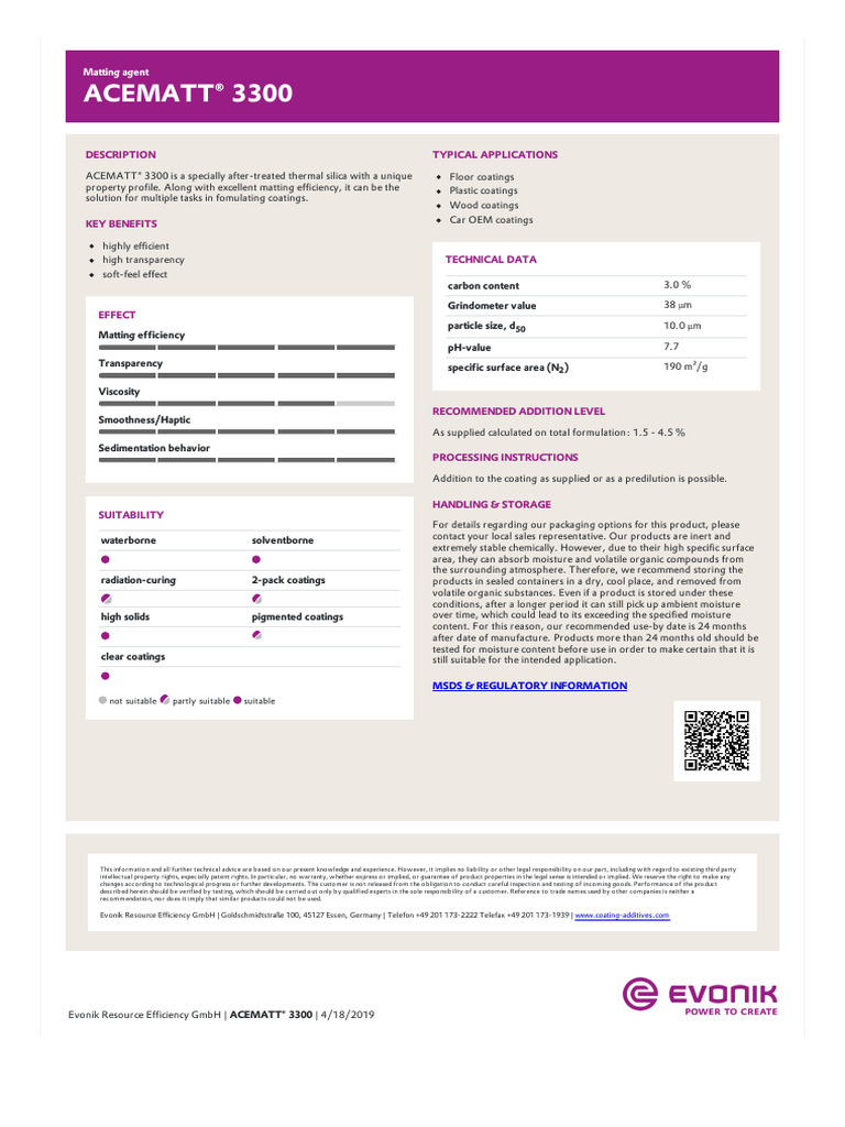 Acematt 3300 | PDF | Pharmaceutical Formulation | Materials